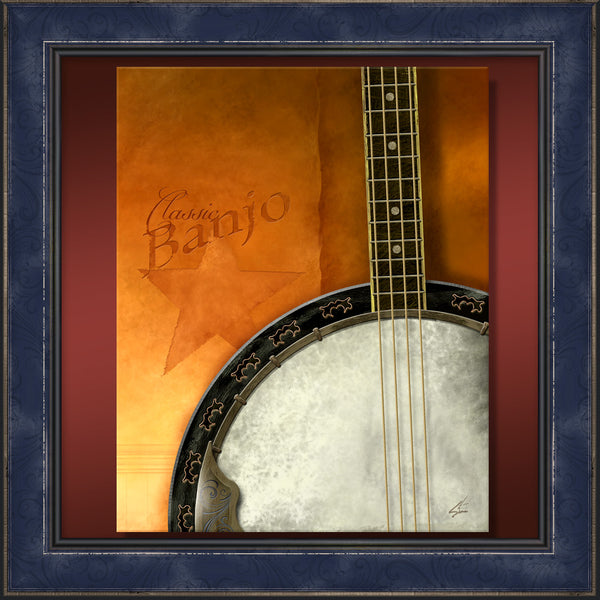 Banjo, Original Art Print - Wild Mountain Trading Co